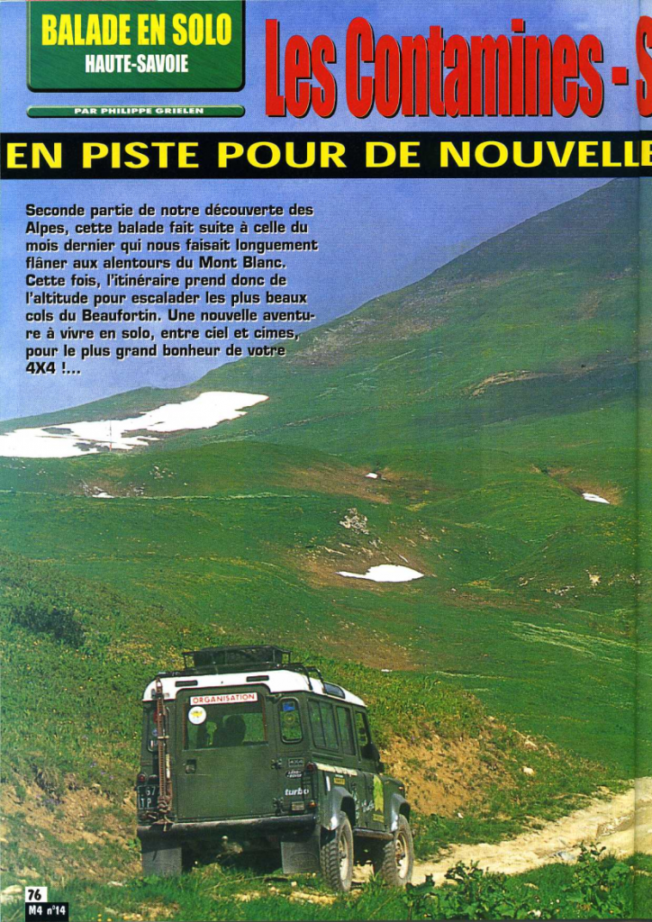 Roadbook N°14 Haute Savoie - 4x4 Mondial